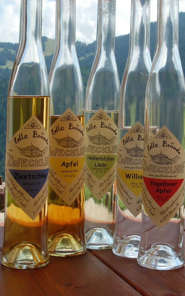 Schnapps in the Wildschönau | Wildschönau culinary delights